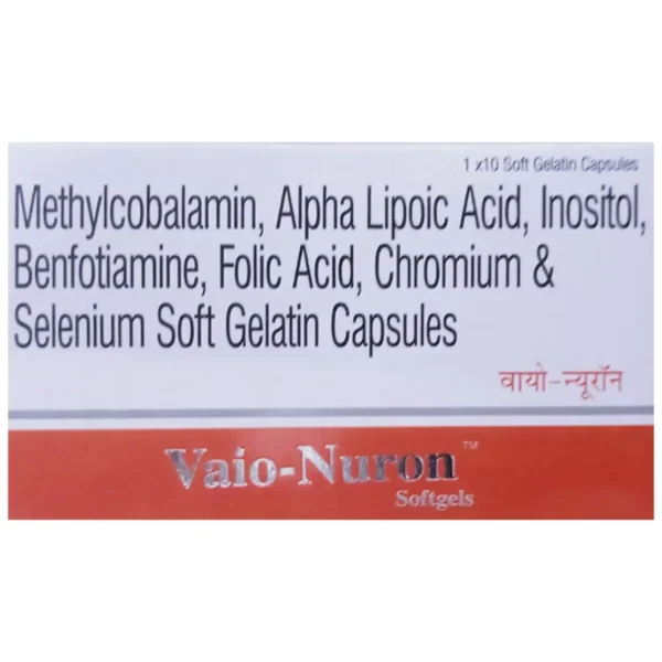 VAIO NURON (Methylcobalamin (1500mcg) + Alpha Lipoic Acid (100mg) + Myo ...