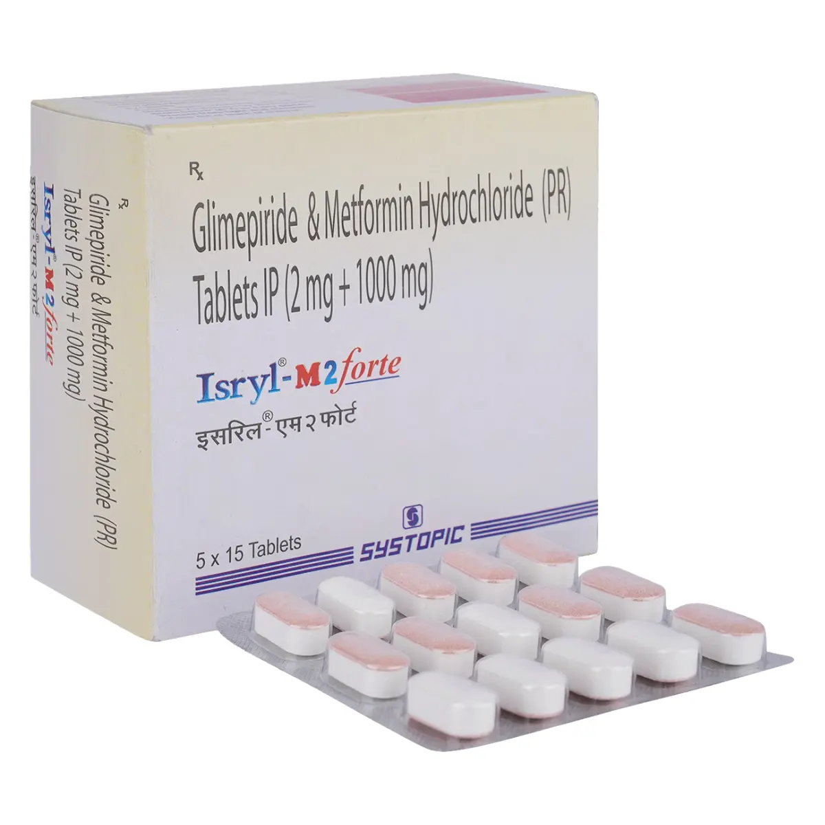 ISRYL M2 FORTE (Glimepiride (2mg) + Metformin (1000mg)) - Nirman Bio Pharma