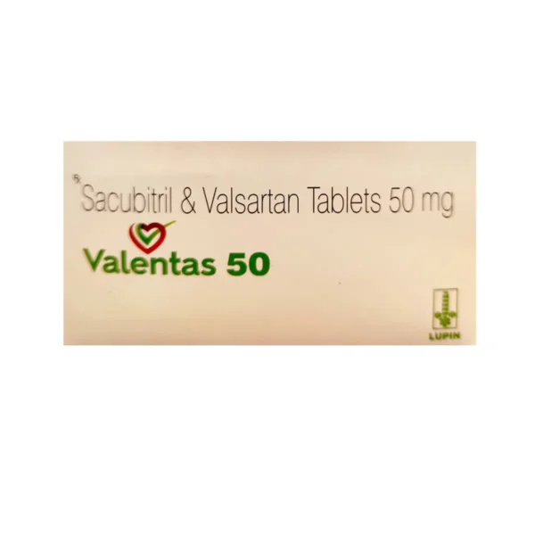 VALENTAS 50MG (Sacubitril (24mg) + Valsartan (26mg)) - Nirman Bio Pharma