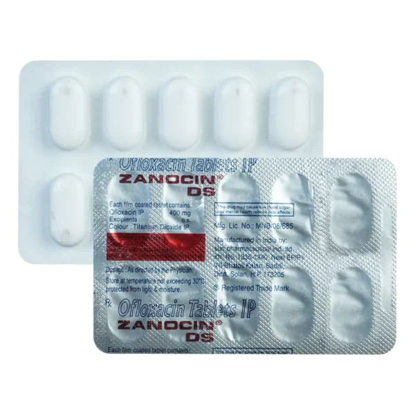 ZANOCIN DS 400MG (Ofloxacin (400mg)) - Nirman Bio Pharma
