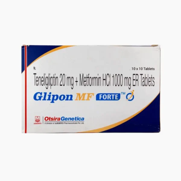 GLIPON MF FORTE (Metformin (1000mg) + Teneligliptin (20mg)) - Nirman ...