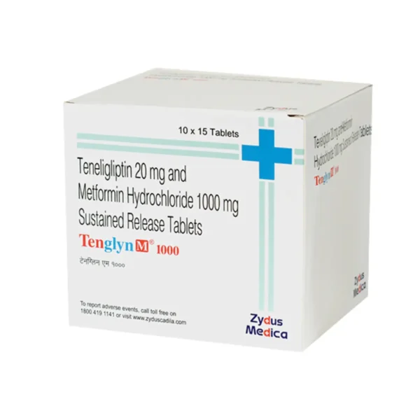 TENGLYN M 1000 (Metformin (1000mg) + Teneligliptin (20mg)) - Nirman Bio ...